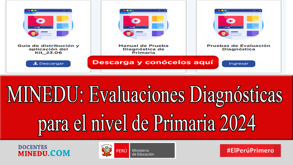 Minedu Evaluaciones Diagnósticas Para El Nivel De Primaria 2024 6271